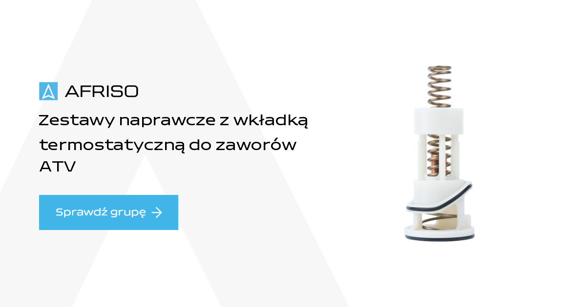 Zestawy naprawcze z wkładką termostatyczną do zaworów ATV - katalog ...