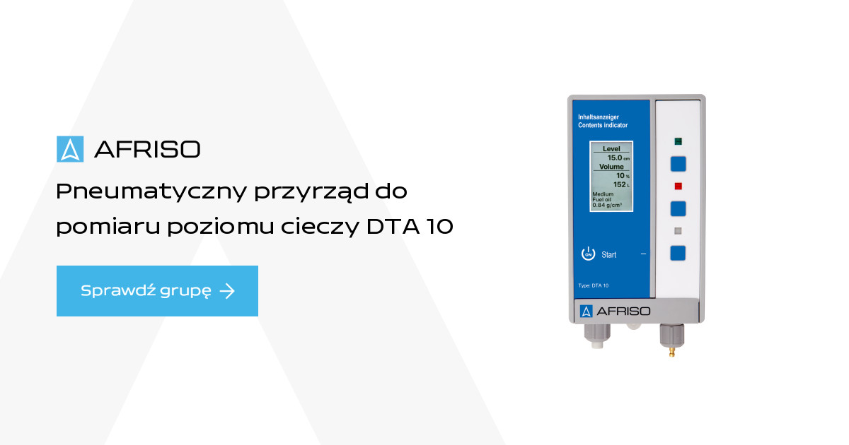 Pneumatyczny przyrząd do pomiaru poziomu cieczy DTA 10 - katalog ...