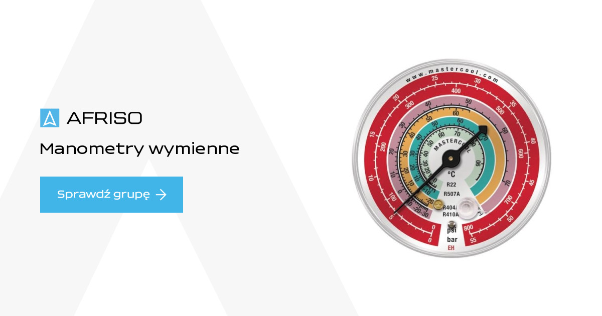 Manometry wymienne - katalog produktów Mastercool - AFRISO.pl