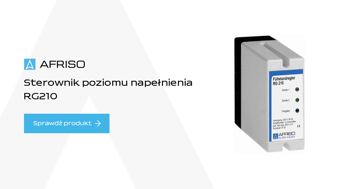 Sterownik poziomu napełnienia RG210 - AFRISO.pl