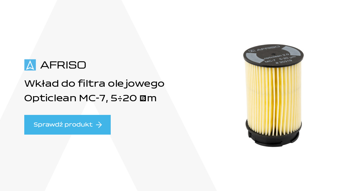 Wkład do filtra olejowego Opticlean MC-7, 5÷20 µm - AFRISO.pl