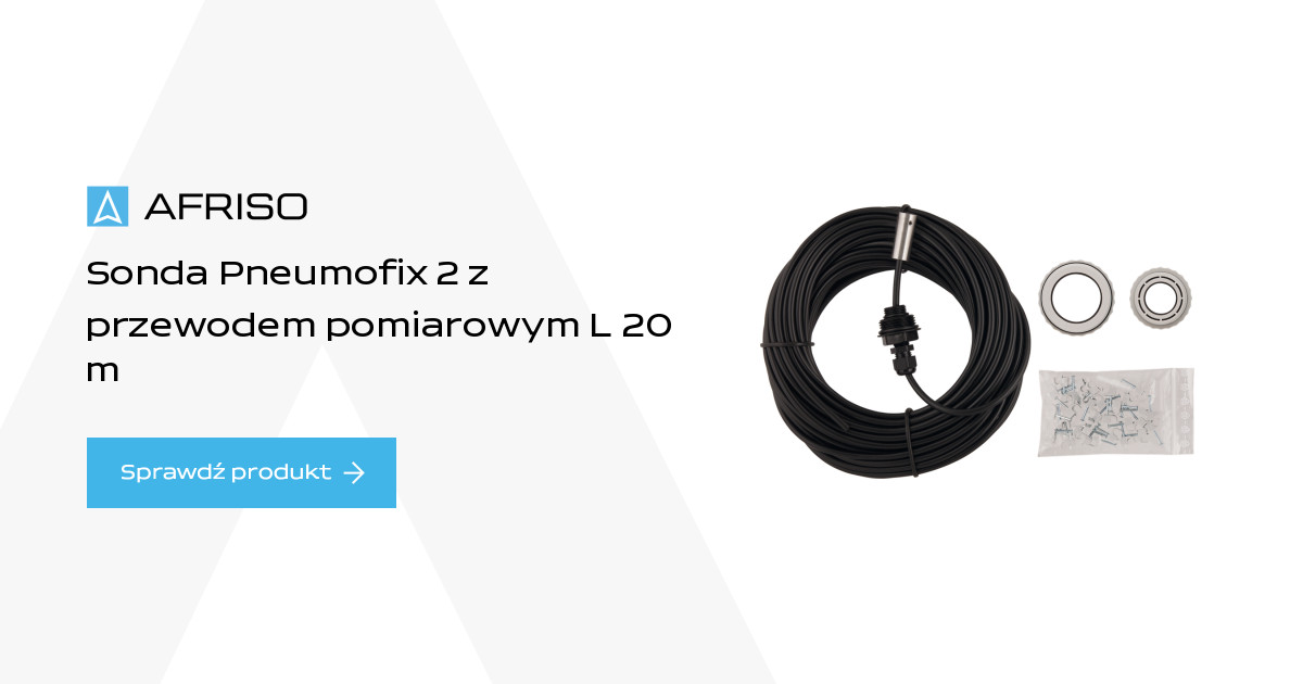 Sonda Pneumofix 2 z przewodem pomiarowym L 20 m - AFRISO.pl