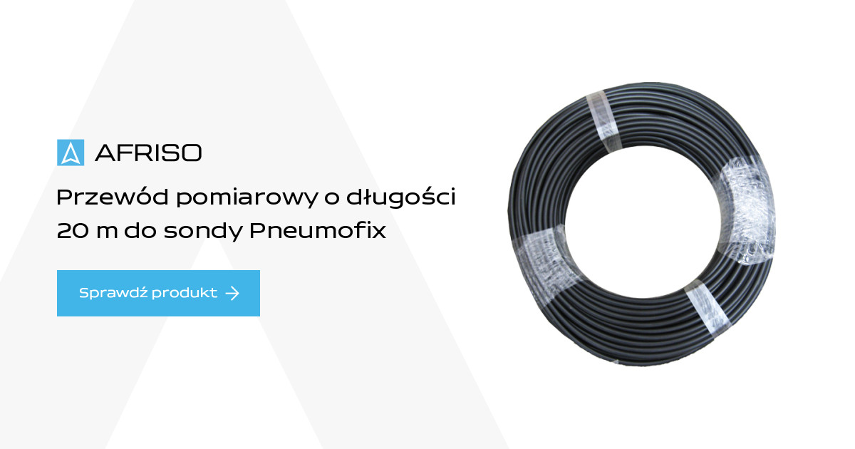 Przewód pomiarowy o długości 20 m do sondy Pneumofix - AFRISO.pl