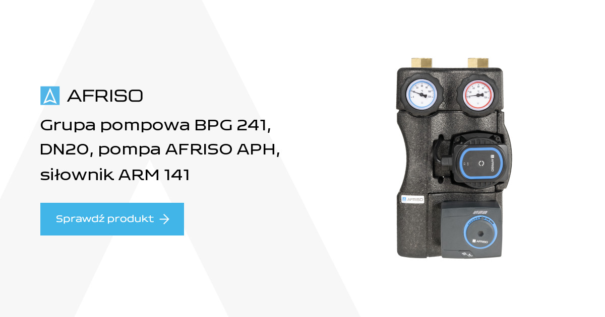 Grupa pompowa BPG 241, DN20, pompa AFRISO APH, siłownik ARM 141 - AFRISO.pl