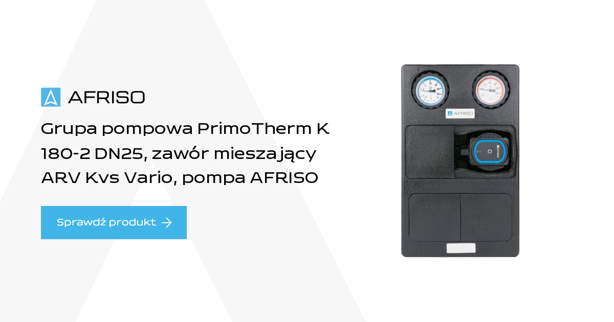Grupa pompowa PrimoTherm K 180-2 DN25, zawór mieszający ARV Kvs Vario ...