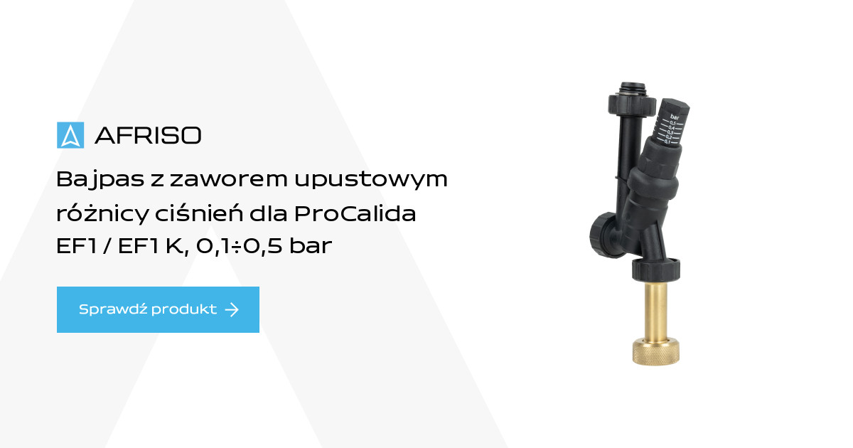 Bajpas z zaworem upustowym różnicy ciśnień dla ProCalida EF1 / EF1 K, 0 ...