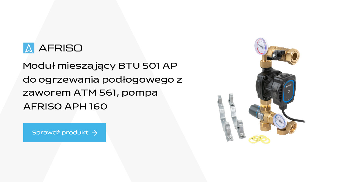 Moduł mieszający BTU 501 AP do ogrzewania podłogowego z zaworem ATM 561 ...