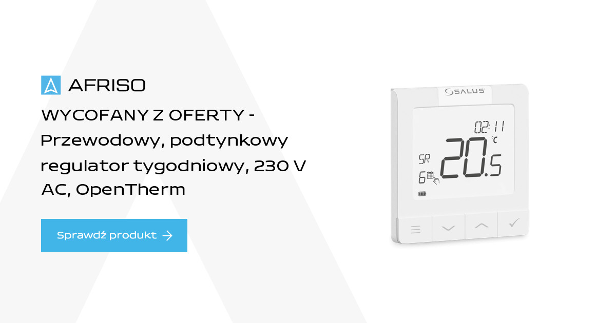 WYCOFANY Z OFERTY - Przewodowy, podtynkowy regulator tygodniowy, 230 V ...