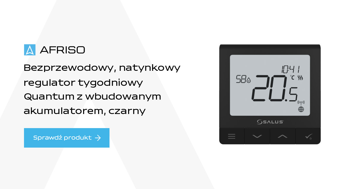 Bezprzewodowy, natynkowy regulator tygodniowy Quantum z wbudowanym ...