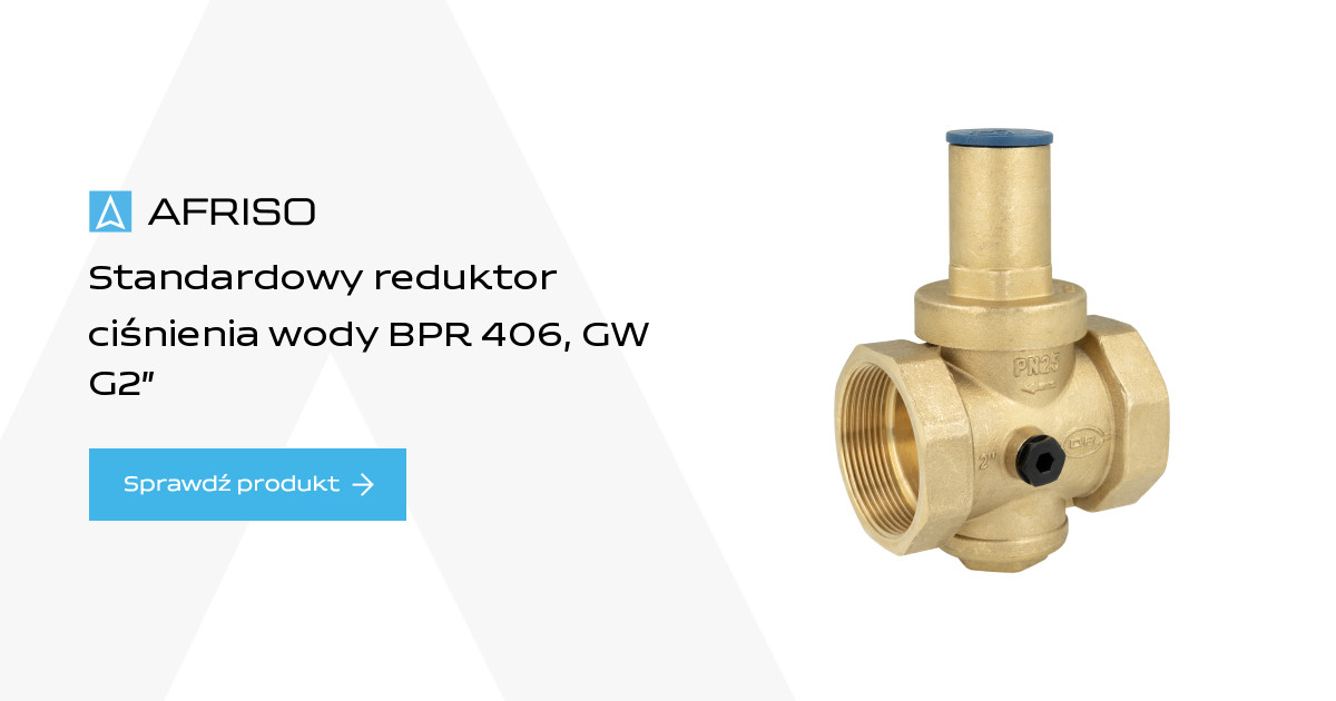 Standardowy reduktor ciśnienia wody BPR 406, GW G2" - AFRISO.pl
