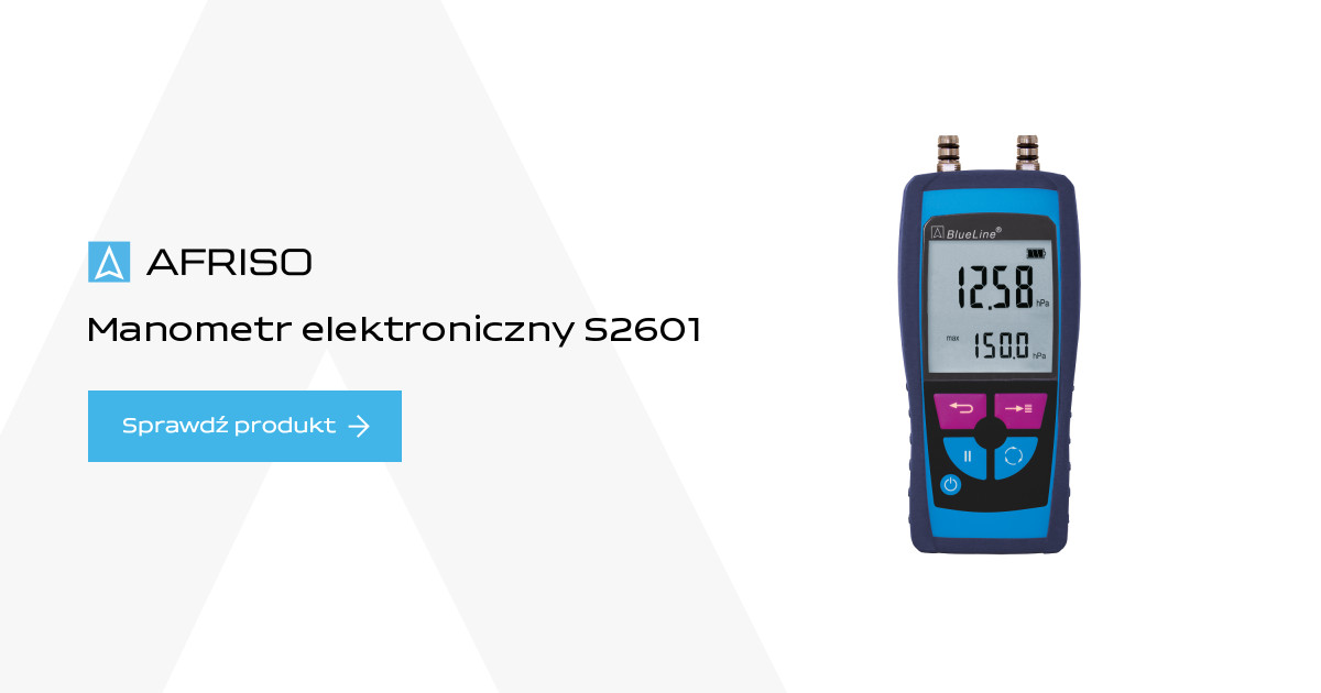 Manometr elektroniczny S2601 - AFRISO.pl